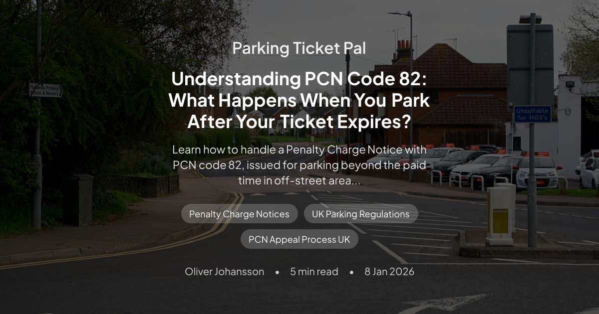 Understanding PCN Code 82: What Happens When You Park After Your Ticket ...
