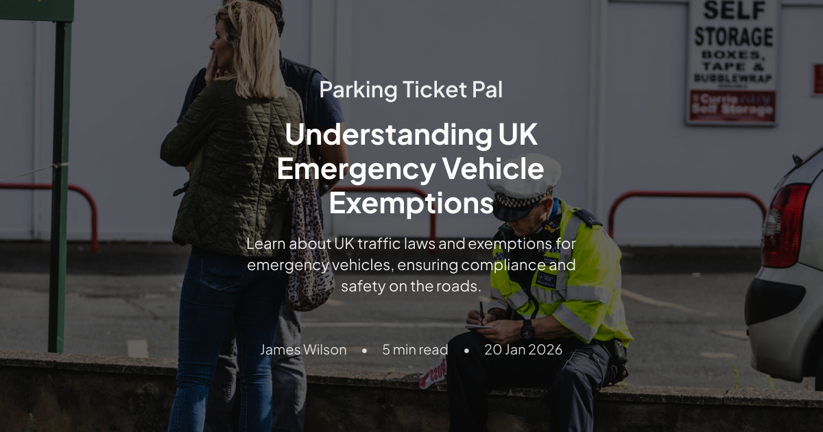 Understanding UK Emergency Vehicle Exemptions | Parking Ticket Pal